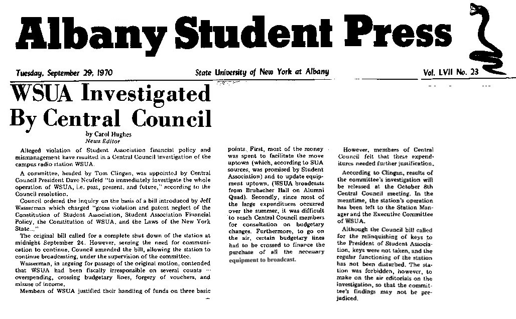 WSUA Origins of WCDB Radio | wcdb.org